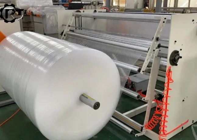 Two-layer air bubble film wrap making machine | One-click to Connect ...
