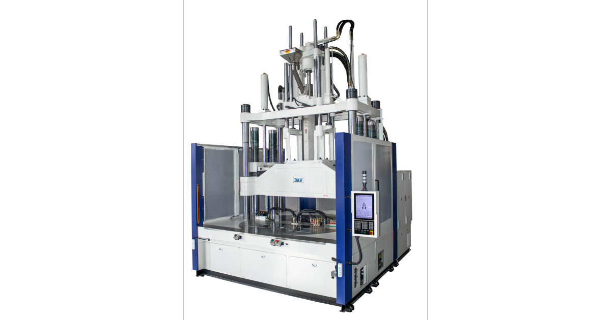 Ultra-low table vertical rotary injection molding...