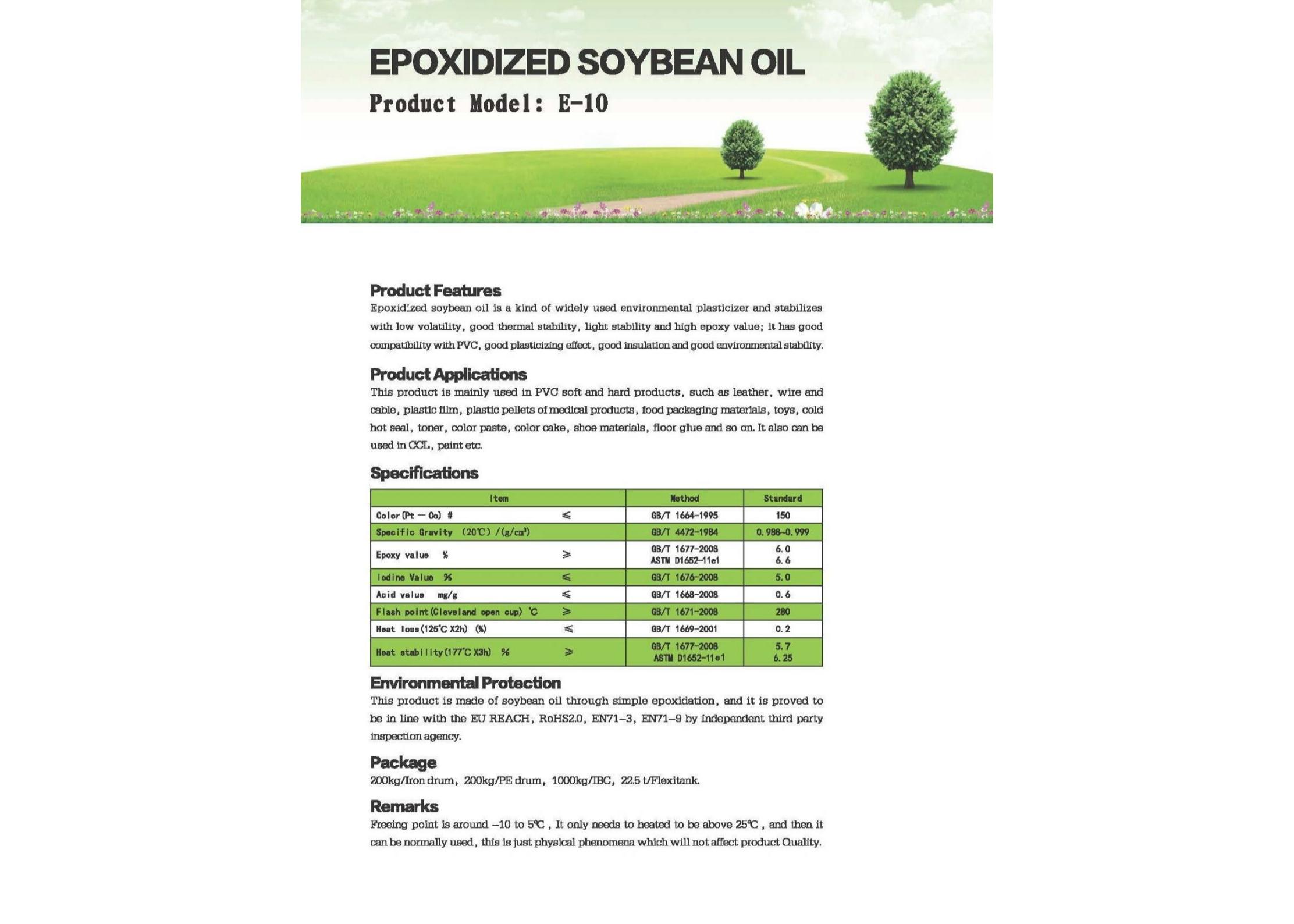 EPOXIDIZED SOYBEAN OIL | One-click to Connect with Plastics and Rubber ...