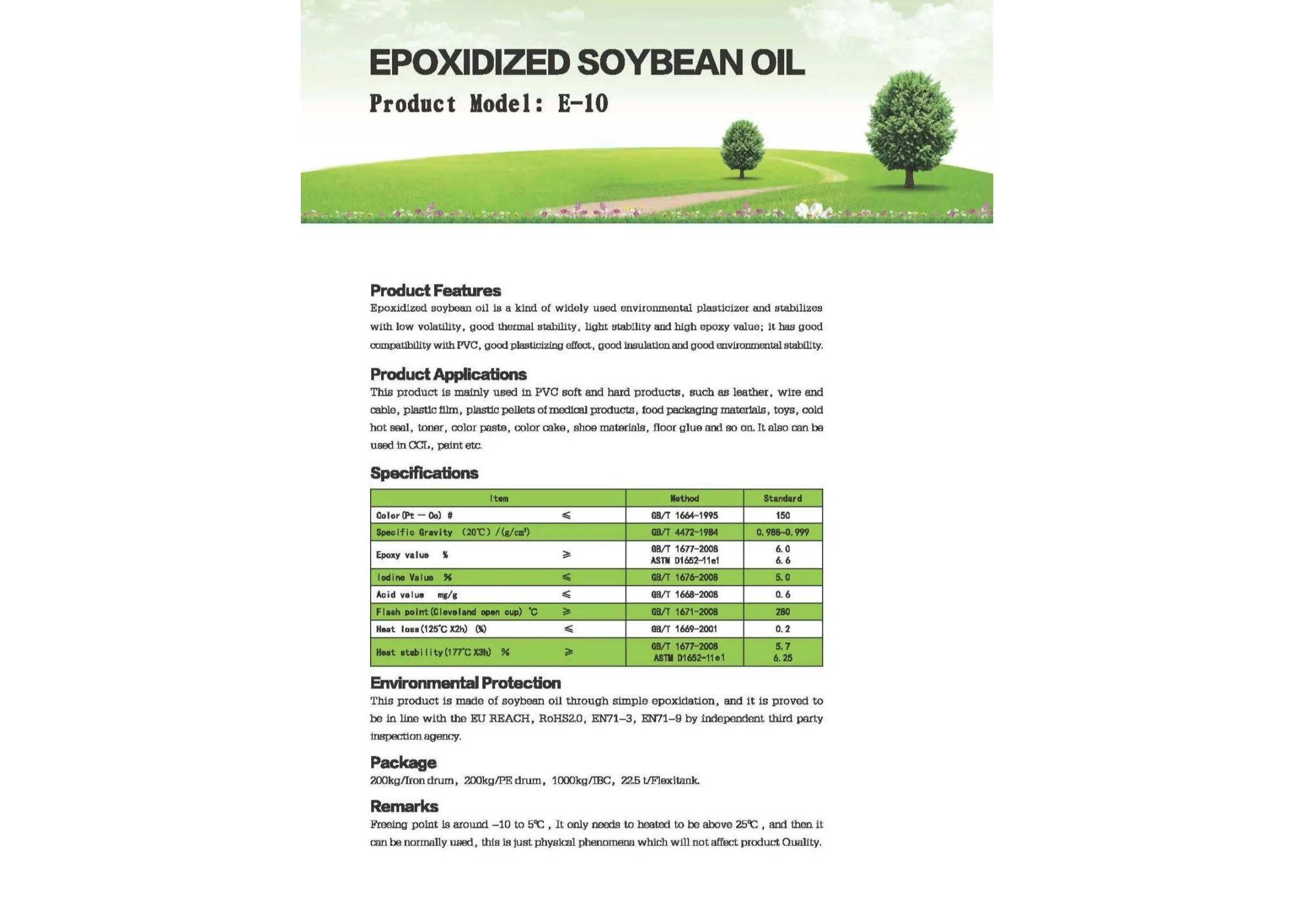 EPOXIDIZED SOYBEAN OIL | Plastics and Rubber Product