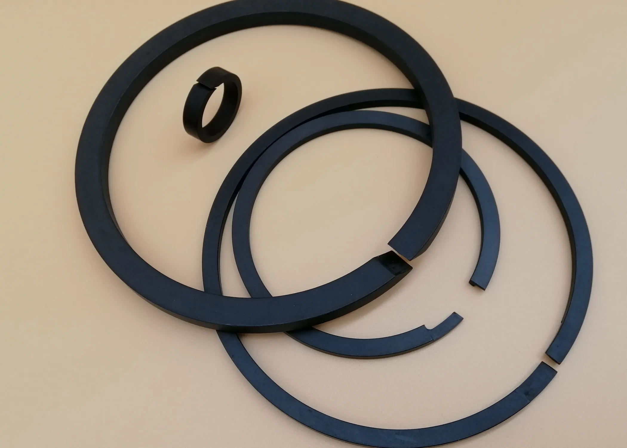 Carbon Bronze Filled PTFE Piston Ring | Plastics and Rubber Product