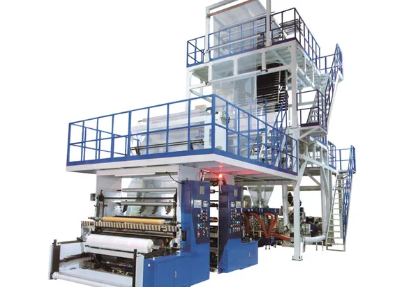 ABC three layer co-extrusion film blowing machine | Plastics and Rubber ...