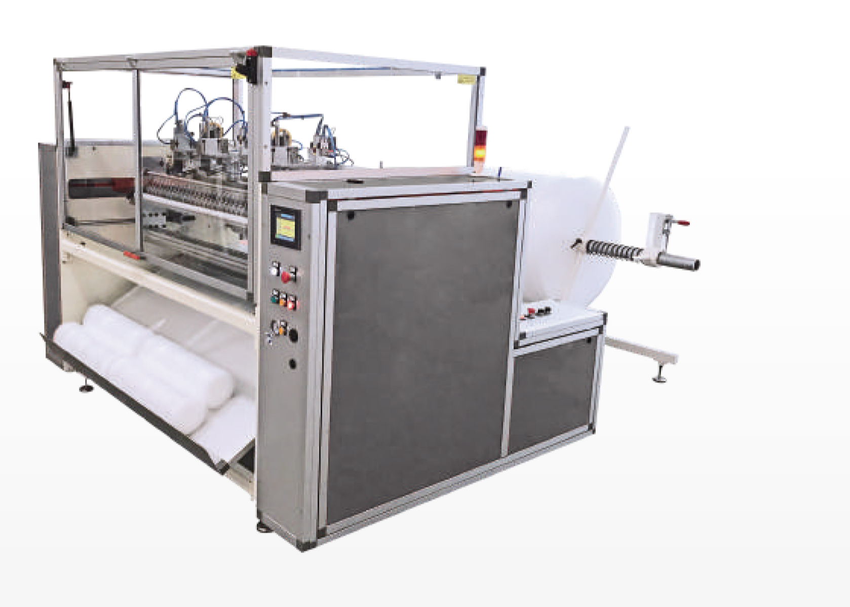 MGR-MINIROLL-1600 Air Bubble / EPE Coreless Rewinding Machine | One ...
