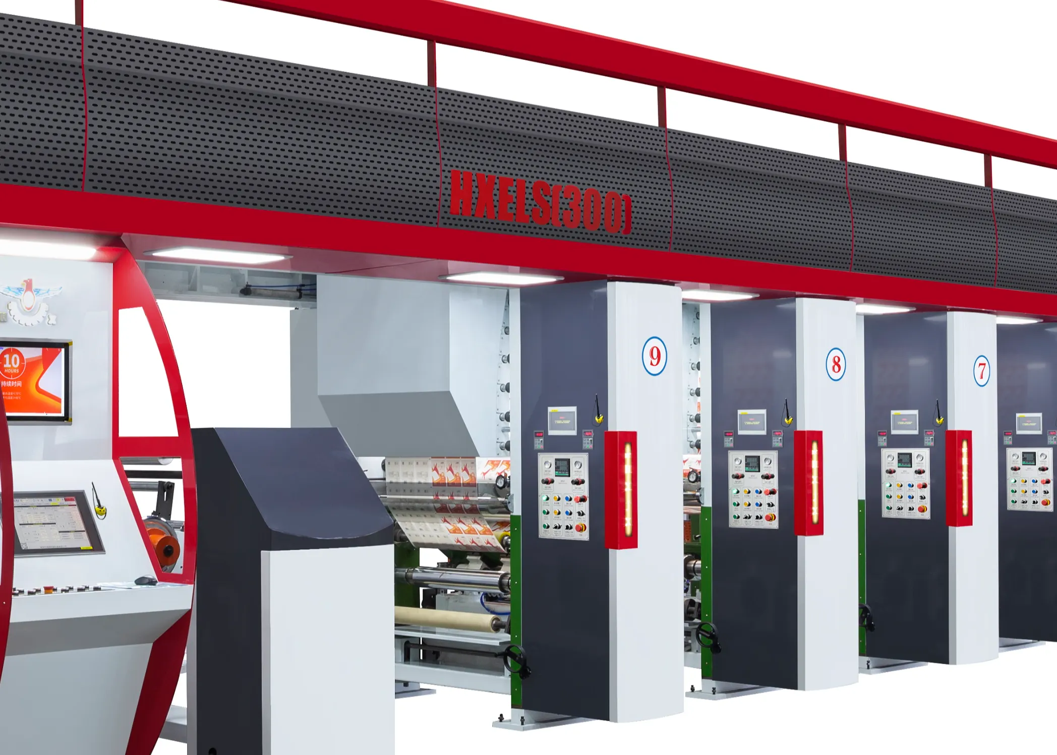 Electronic Line Shaft Rotogravure Printing Machine | Plastics and ...