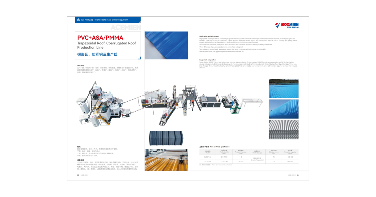 PVC+ASA/PMMA Trapezoidal Roof, Coarrugated Roof P...