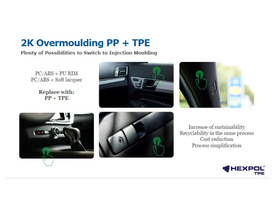 Dryflex HiF High-Flow TPE for injection moulded interior skins- HEXPOL ...