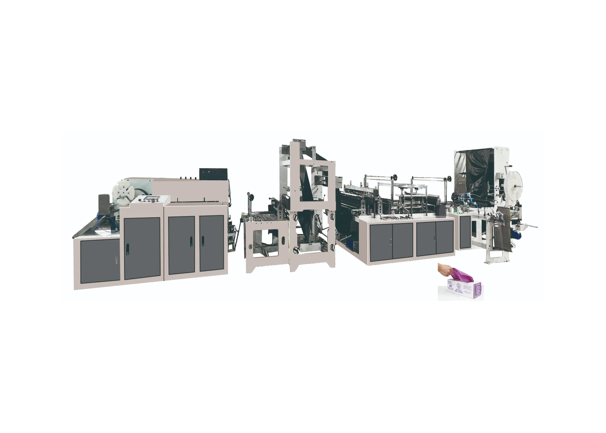 interleaf draw tape garbage bag on roll making machine | Plastics and ...