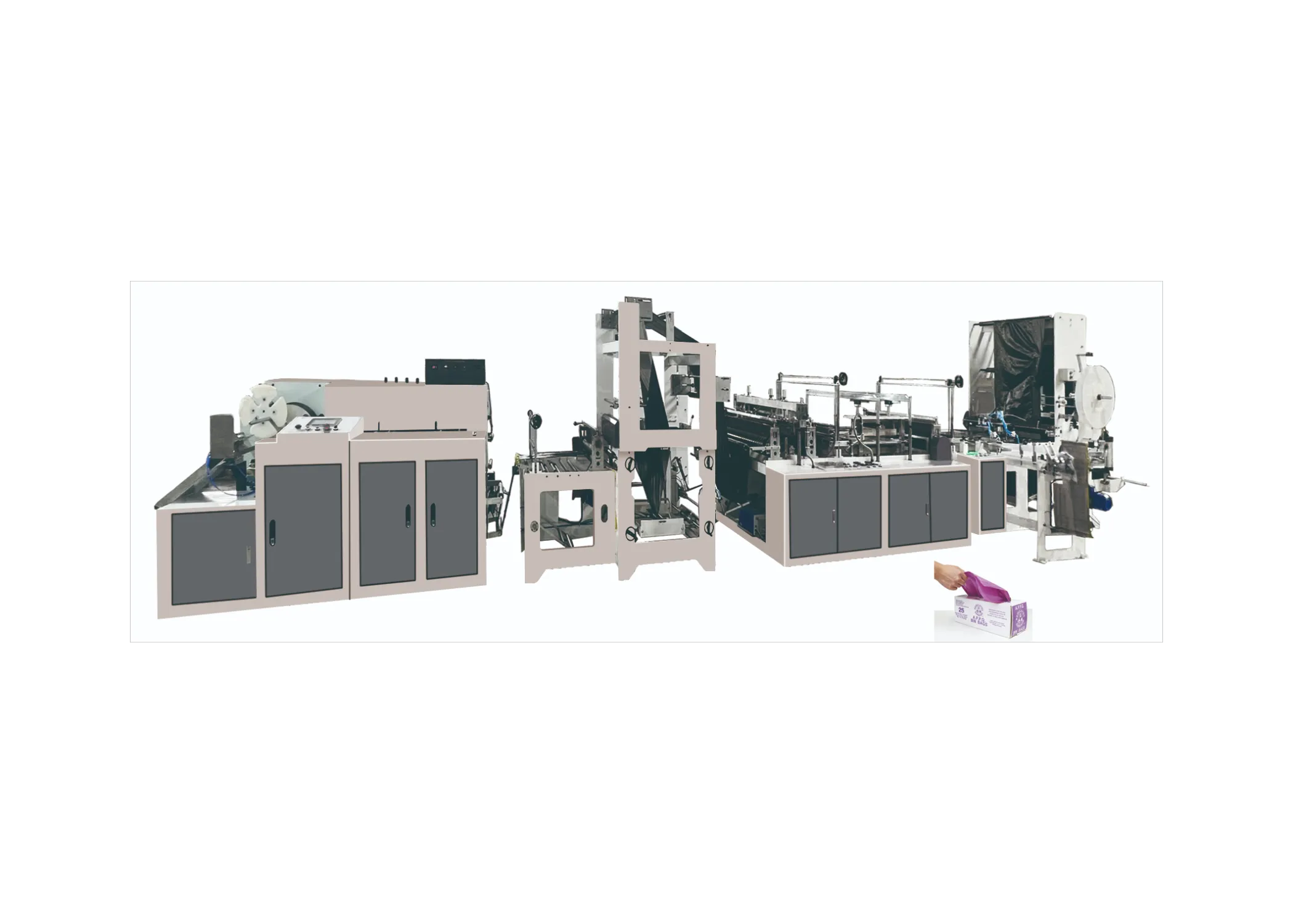 interleaf draw tape garbage bag on roll making machine | Plastics and ...