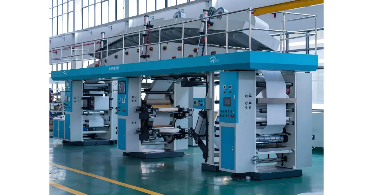 CI type flexo printing & coating machine | One-cl...