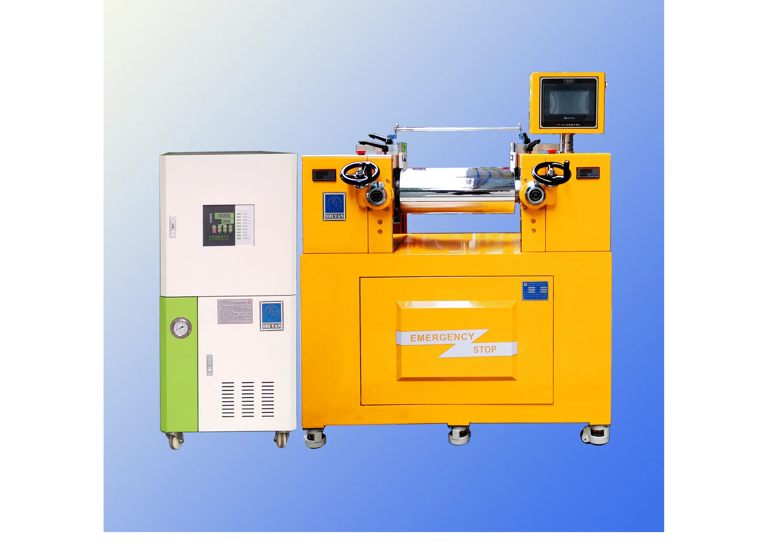Laboratory double roll heating and cooling open mill-Dongguan Shiyan ...
