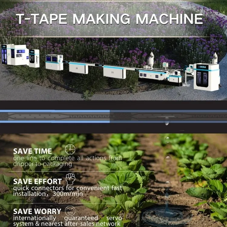 The Inlaid Strip Drip Irrigation T Tape Production Line | One-click to ...