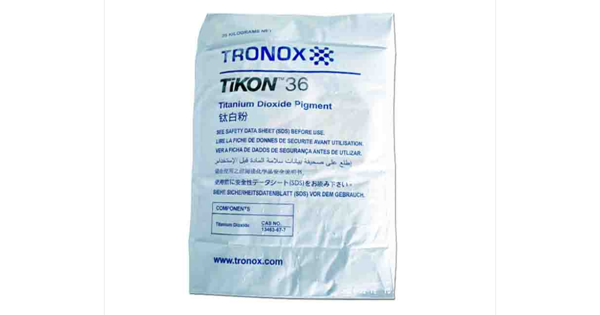 TRONOX Tio2 for Plastic TiKON36 Rutile Titanium D...