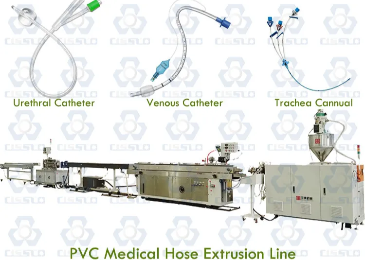 PVC medical pipe making machine for urethral catheter, venous catheter ...