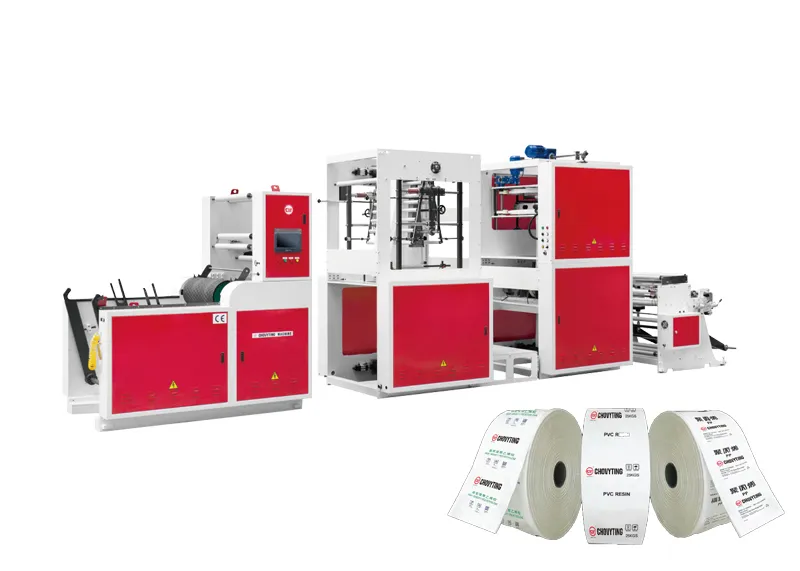 CW-600IEB Servo Drive FFS heavy duty polythene tube film embossing ...