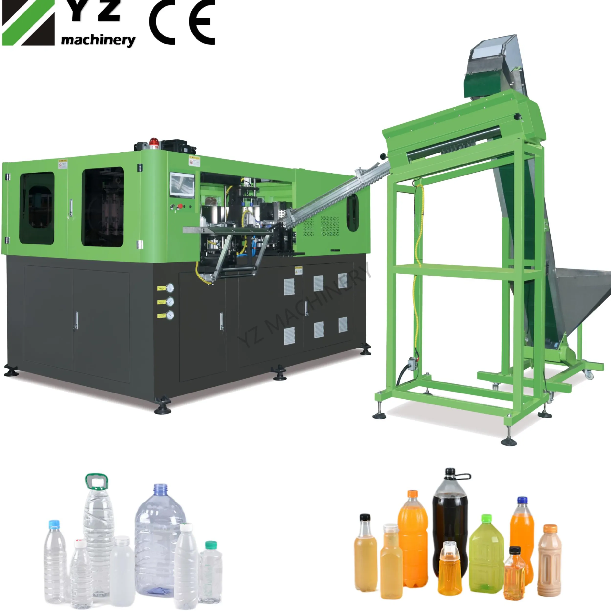 Full automatic PET bottles blowing machine | One-click to Connect with ...