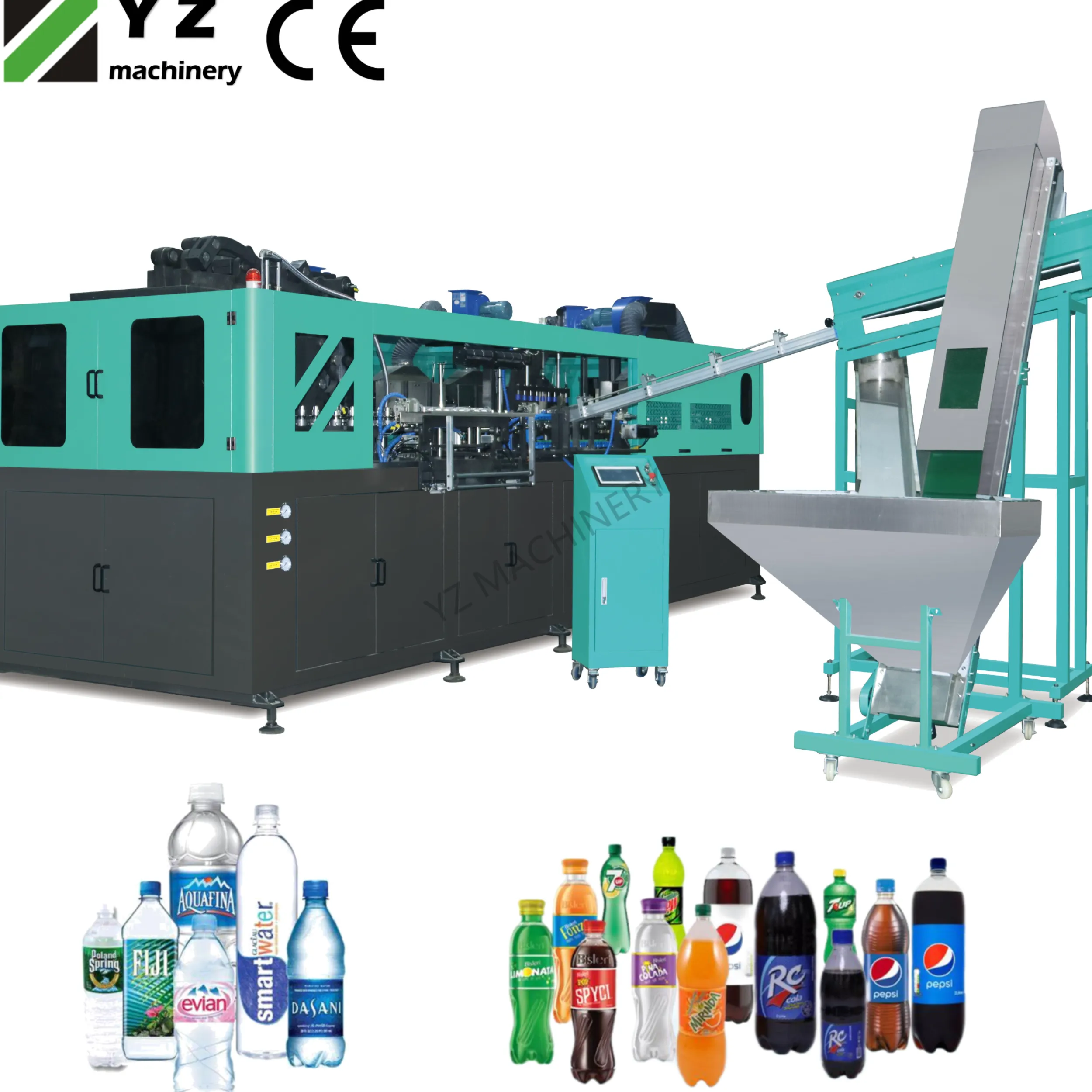 10000BPH Automatic Bottle Blowing Machine | One-click to Connect with Plastics and Rubber Products