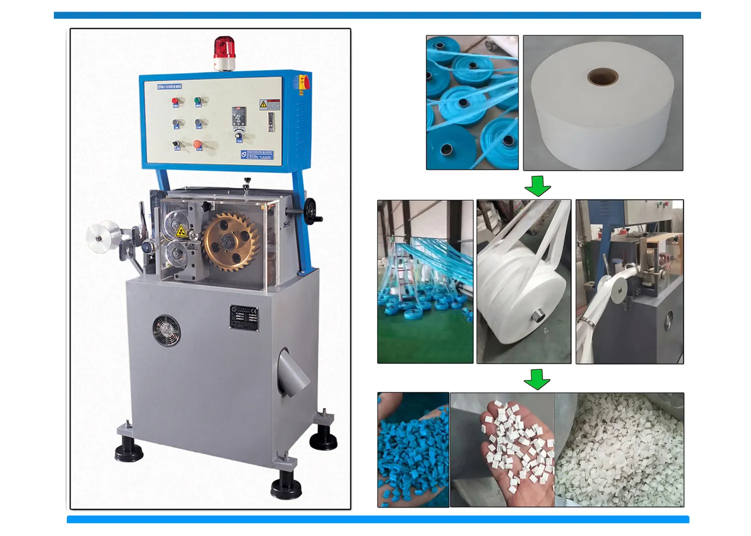 Hot selling efficient cold pressing film scrap recycling machine for ...