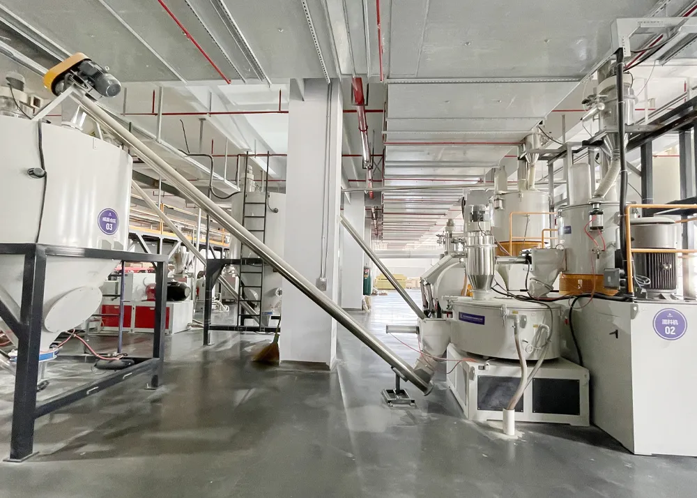 Feeding system for extruder | Plastics and Rubber Product