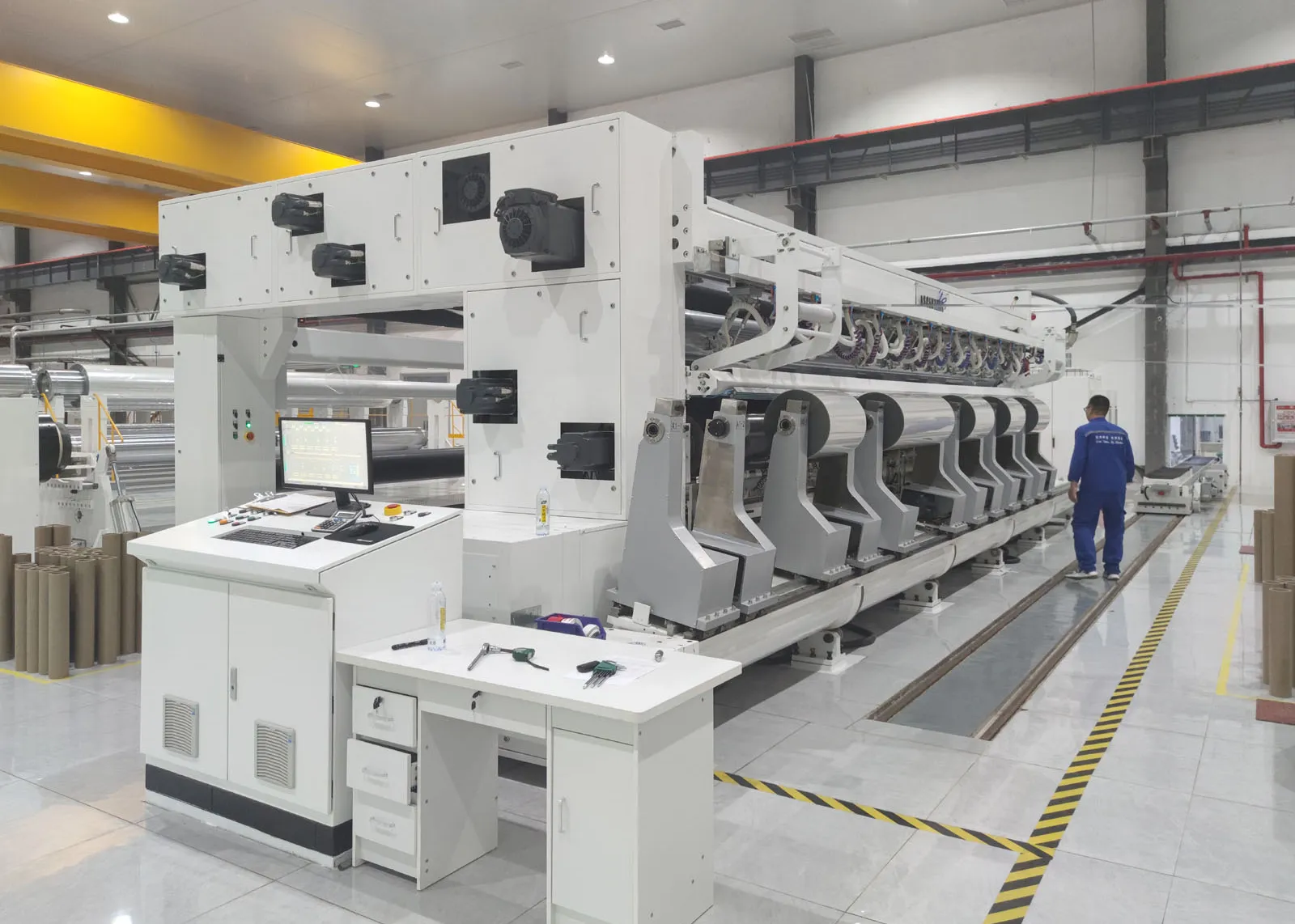 Primary slitting machine for PETG film | One-click to Connect with ...