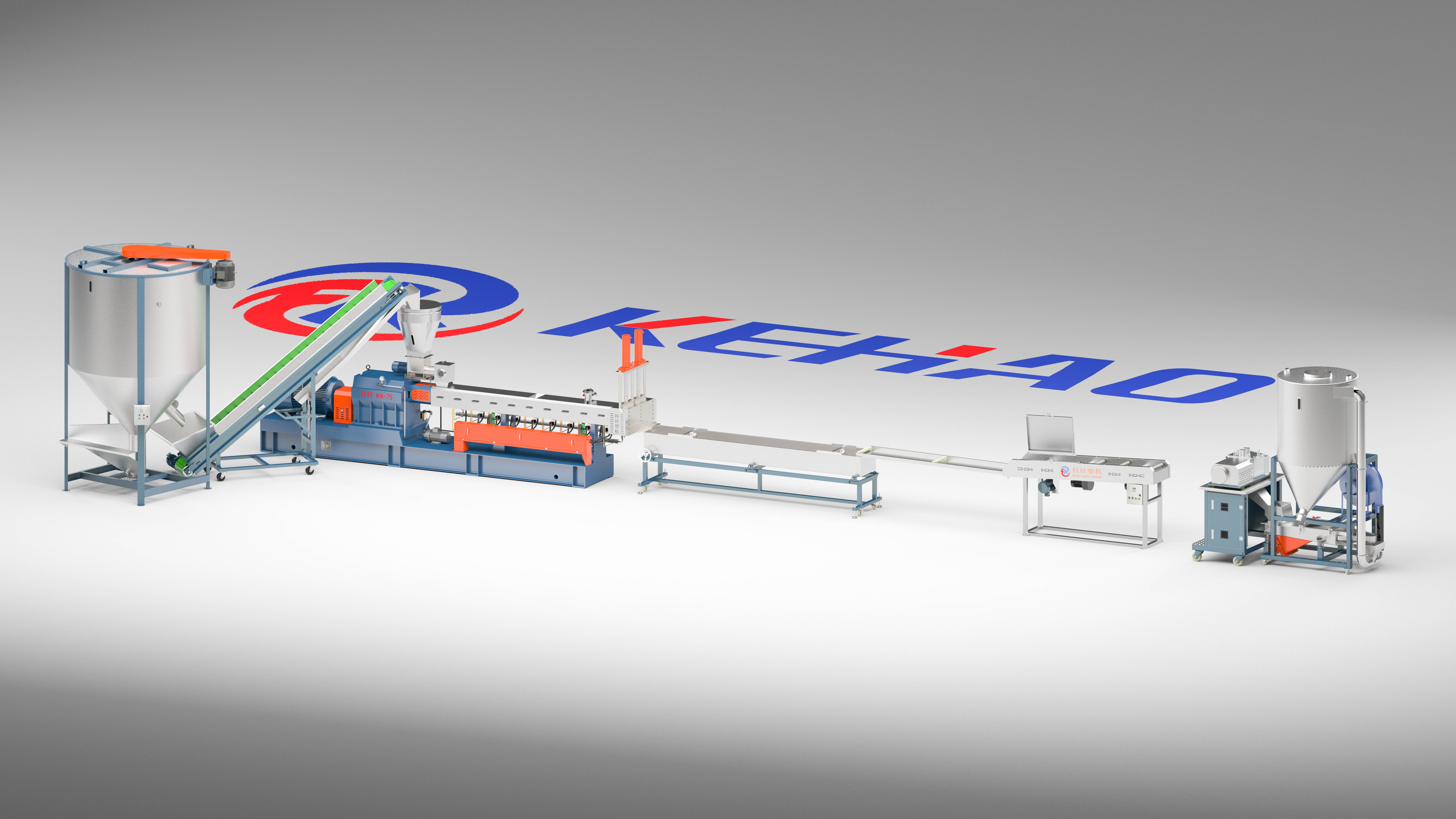 Kehao plastic machine focuses on plastic granulator (single twin-screw ...