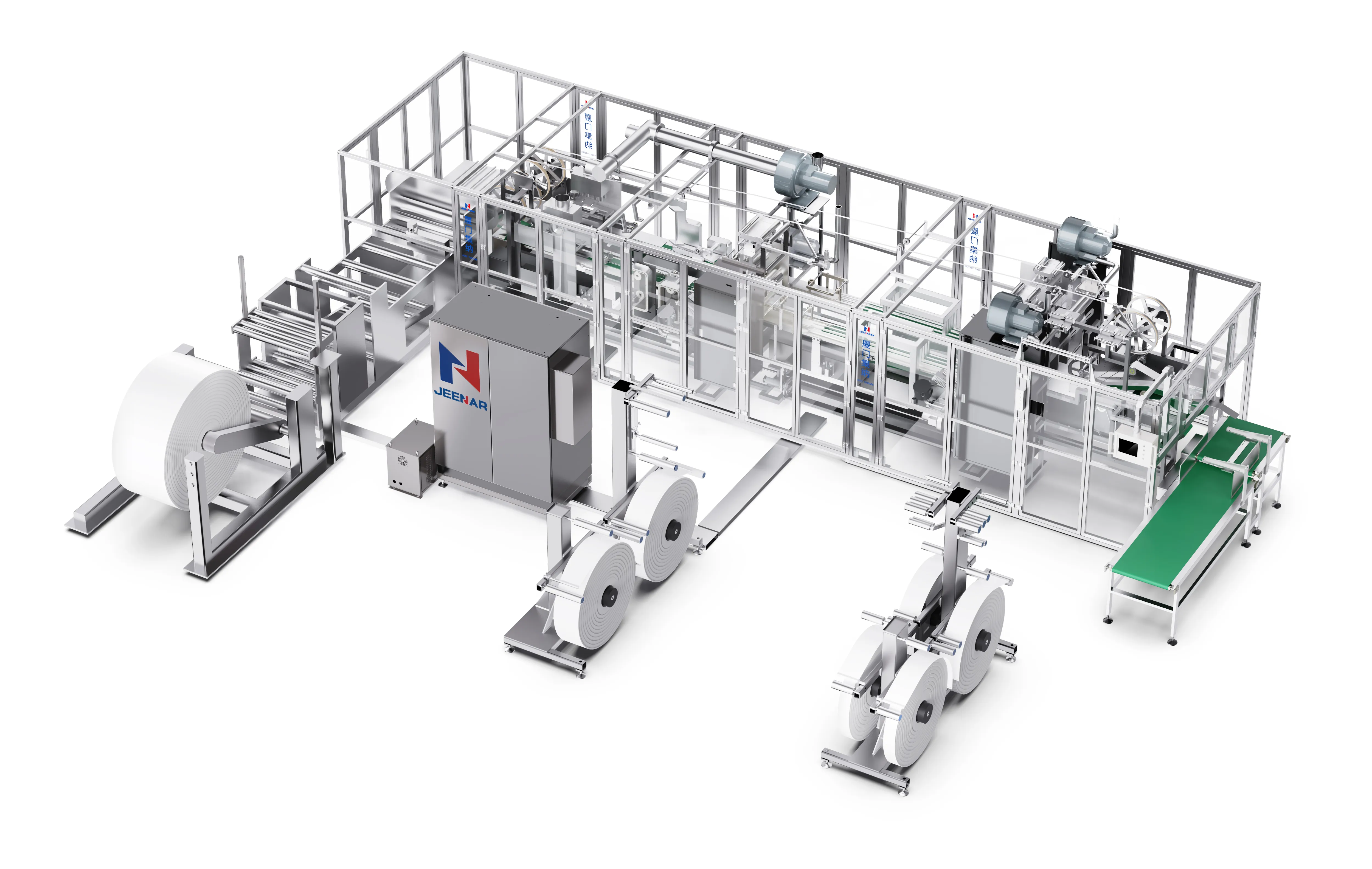 Jeenar intelligent valve pocket bag making machine-XIAMEN JEENAR ...